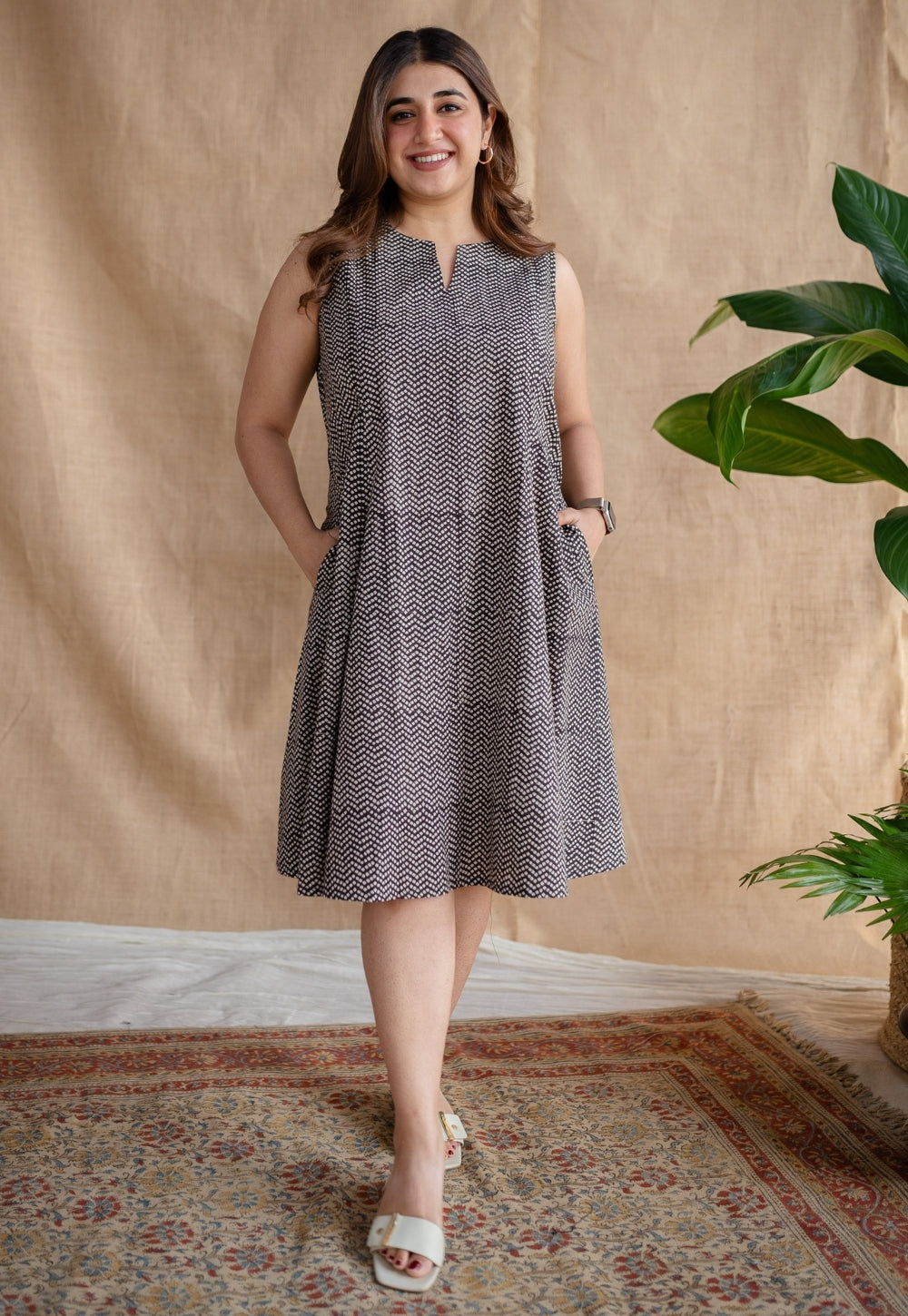 Indian Ethnic Women's Viara Fakira Mul Dress – THE INDIAN ETHNIC CO.