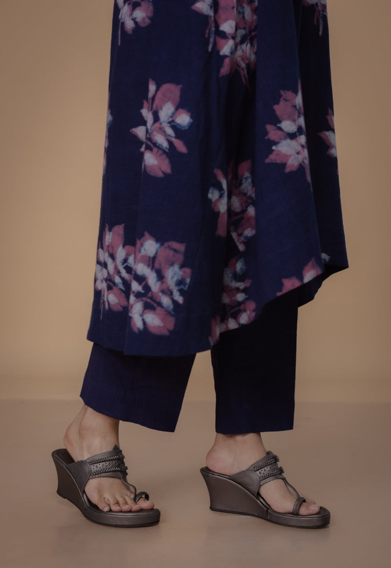 Prita Purple Solid Slub Cotton Narrow Pant – THE INDIAN ETHNIC CO.