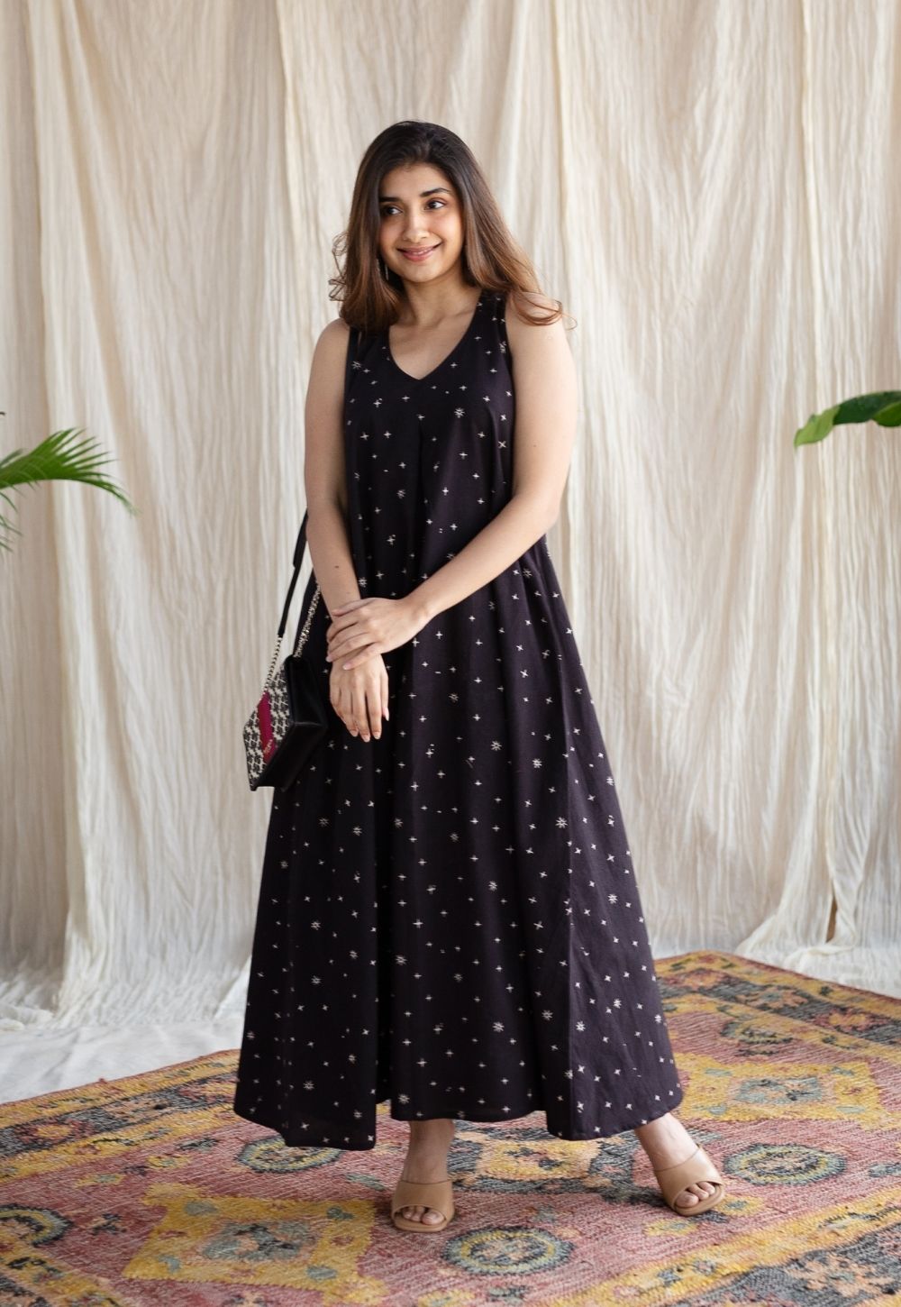 Indian Ethnic Women's Ditya Ajrakh Cotton Dress – THE INDIAN ETHNIC CO.