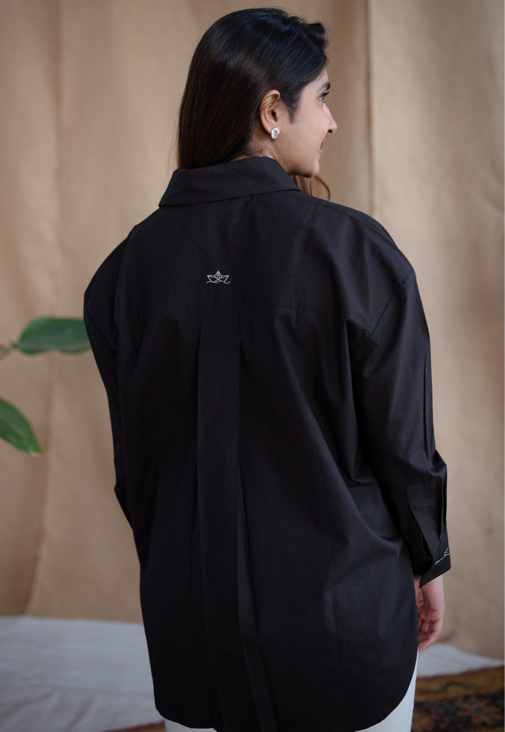 Indian Ethnic Women's TIECO DyeVerse - Black Poplin Cotton Embroidered ...