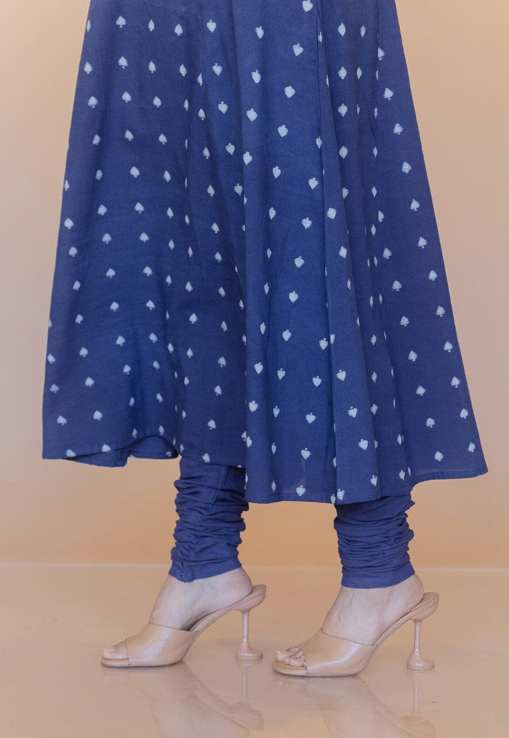 Indian Ethnic Women's Shinat Blue Dabu Cotton Kali Kurta – THE INDIAN ...