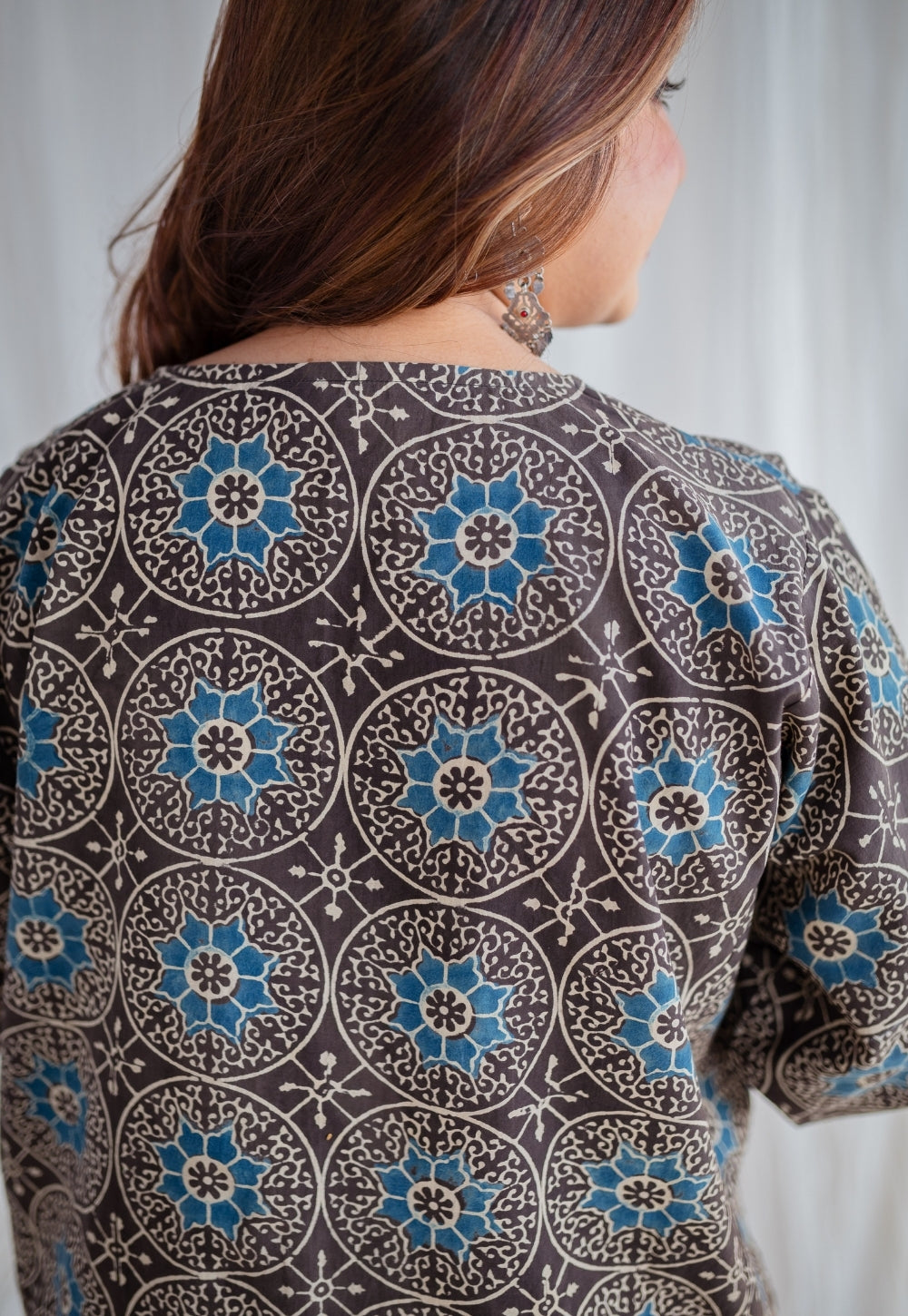 Indian Ethnic Women's Asiya Ajrakh Cotton Top – THE INDIAN ETHNIC CO.