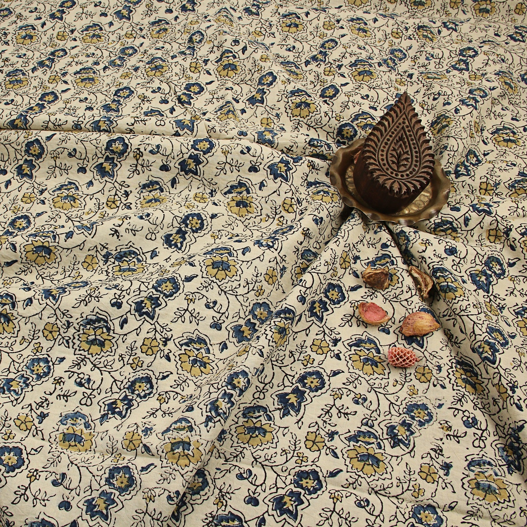 Ajrakh Fabric - Buy Ajrak Hand Block Print Fabric Online @ Rs. 290/Mtr ...