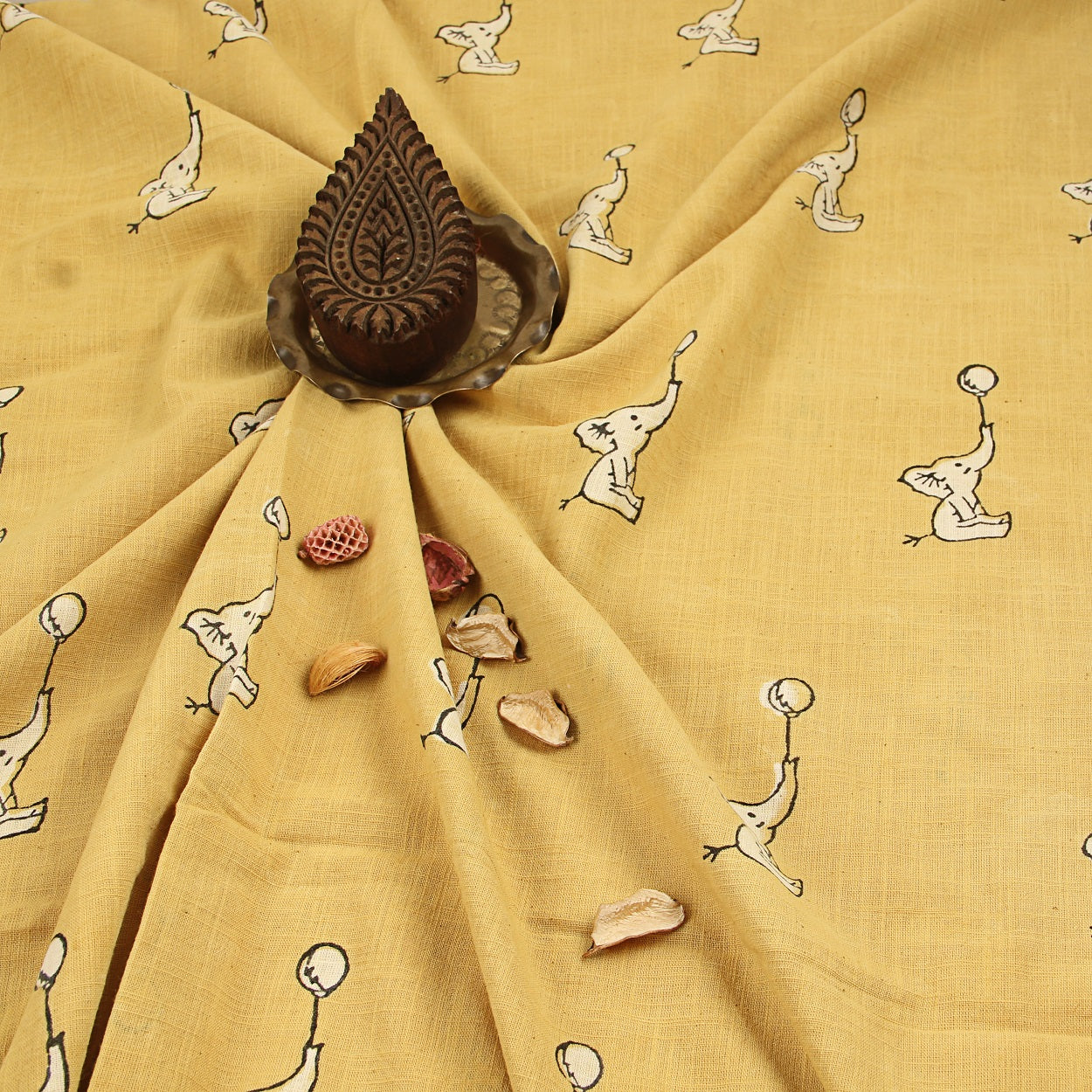 Buy Dabu Hand Block Printed Fabrics Online In India - The Indian Ethnic ...